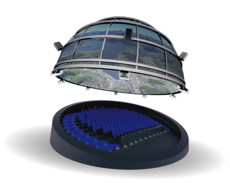 RSA Cosmos Theater: a global solution of RSA Cosmos