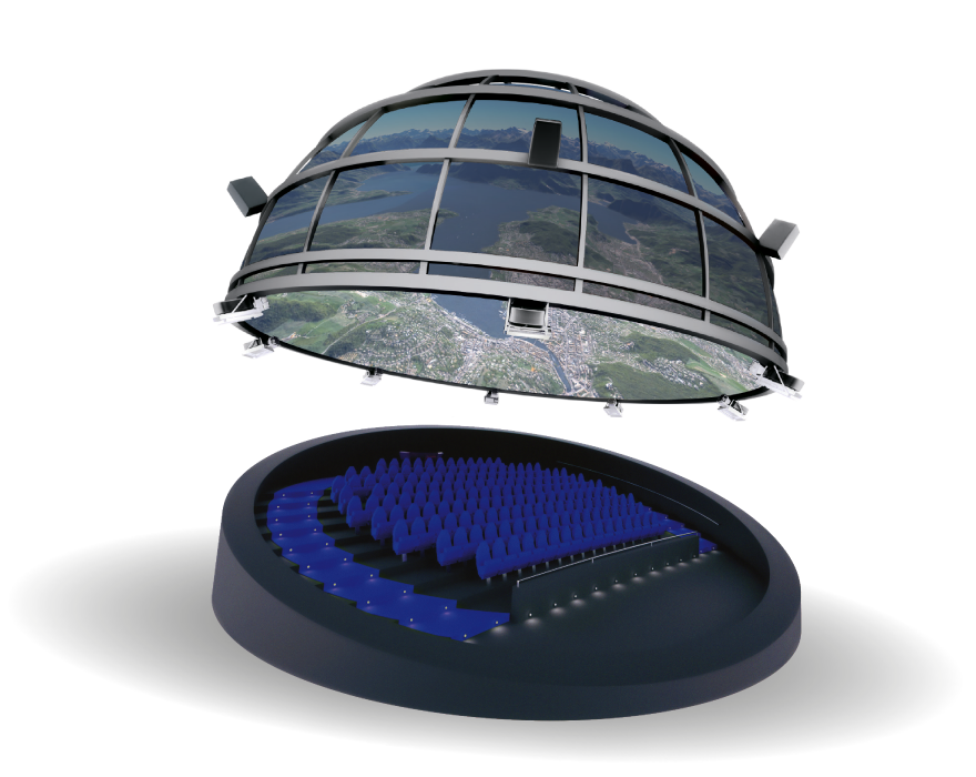 RSA Cosmos Theater: a global solution of RSA Cosmos